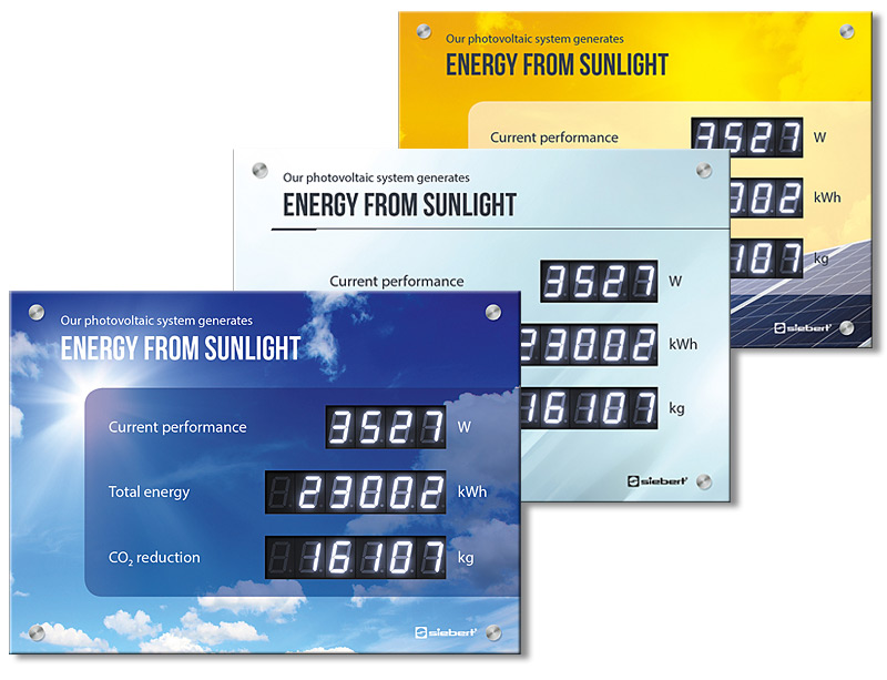 Digitalanzeigen für die Photovoltaik