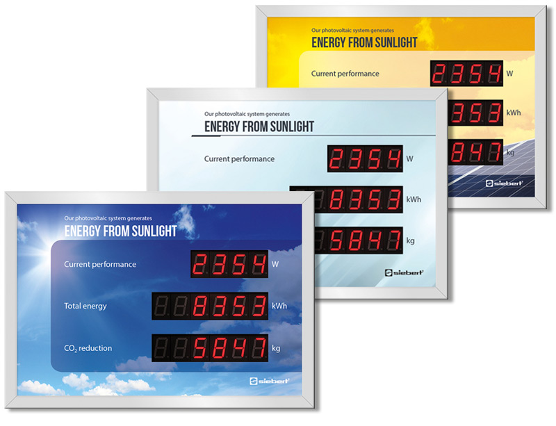 Digitalanzeigen für die Photovoltaik